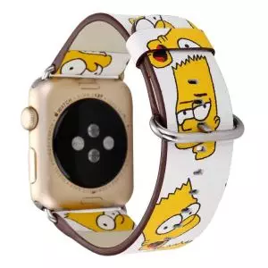 Simpsons leður iWatch armband