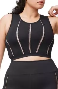 Mixed Mesh Top Good American