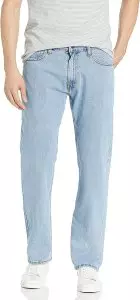 jeans cuci ringan pria, Signature oleh Levi Strauss & Co. Gold Label Men's Regular Fit Flex Jeans