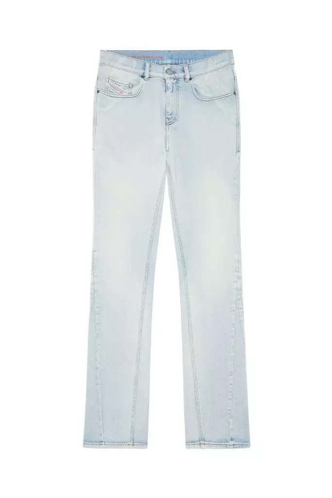 мужчынскія светлыя мытыя джынсы, Diesel 2021 09C08 Bootcut Jeans