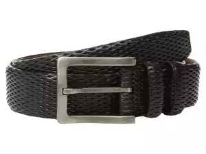Perforated Leather Belt Italian