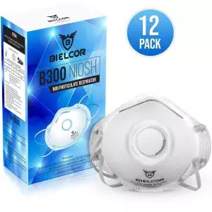 Masker N99 (12-Pack) Melindungi Terhadap Alergen