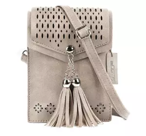 Дамска малка чанта през рамо Портмоне за мобилен телефон SeOSTO с пискюли