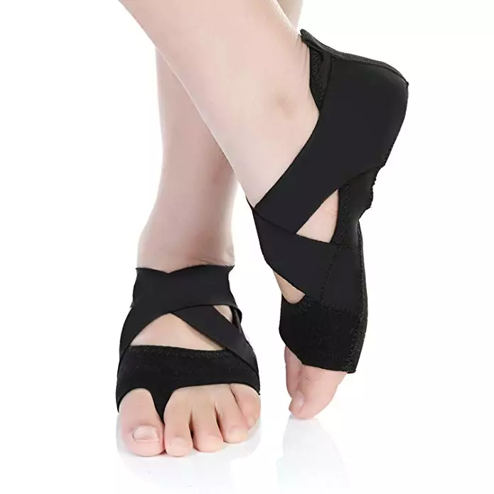 chaussettes barre meilleur entraînement collant ballerines barerun demi-orteil grip ballet antidérapant