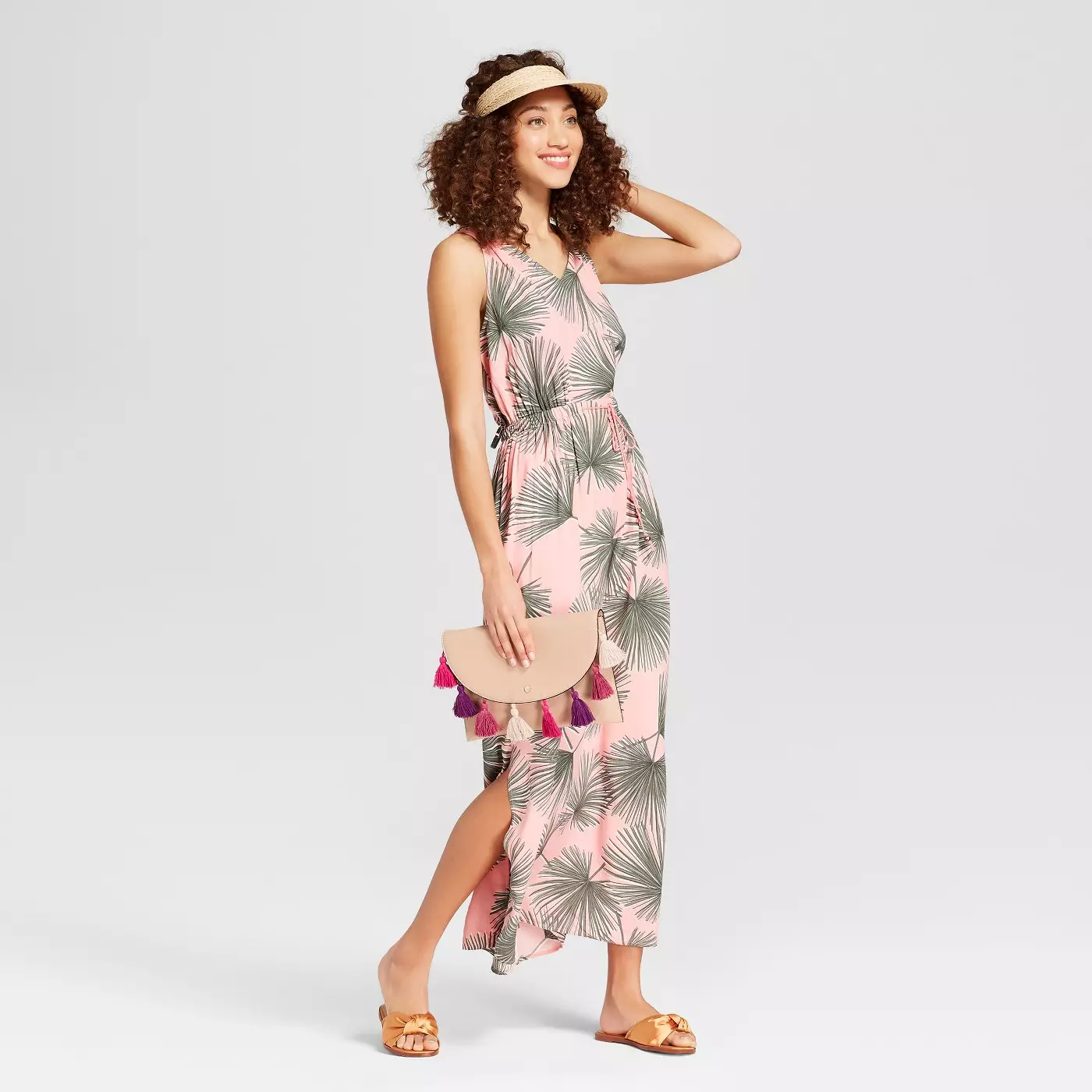 maxi klänningar bäst under 35 sommarmål rosa tryckta