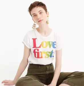 j.crew pride collection t-shirt