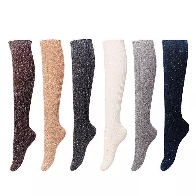 лучшие носки теплые зимние женские сапоги из ангорской шерсти