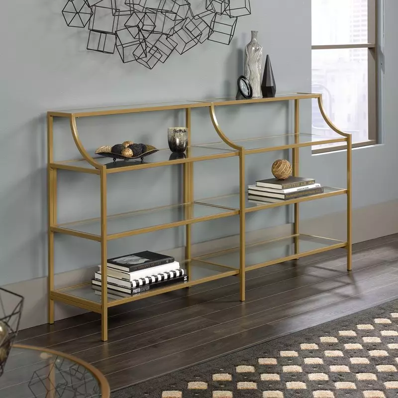 Gold Regency Console Table