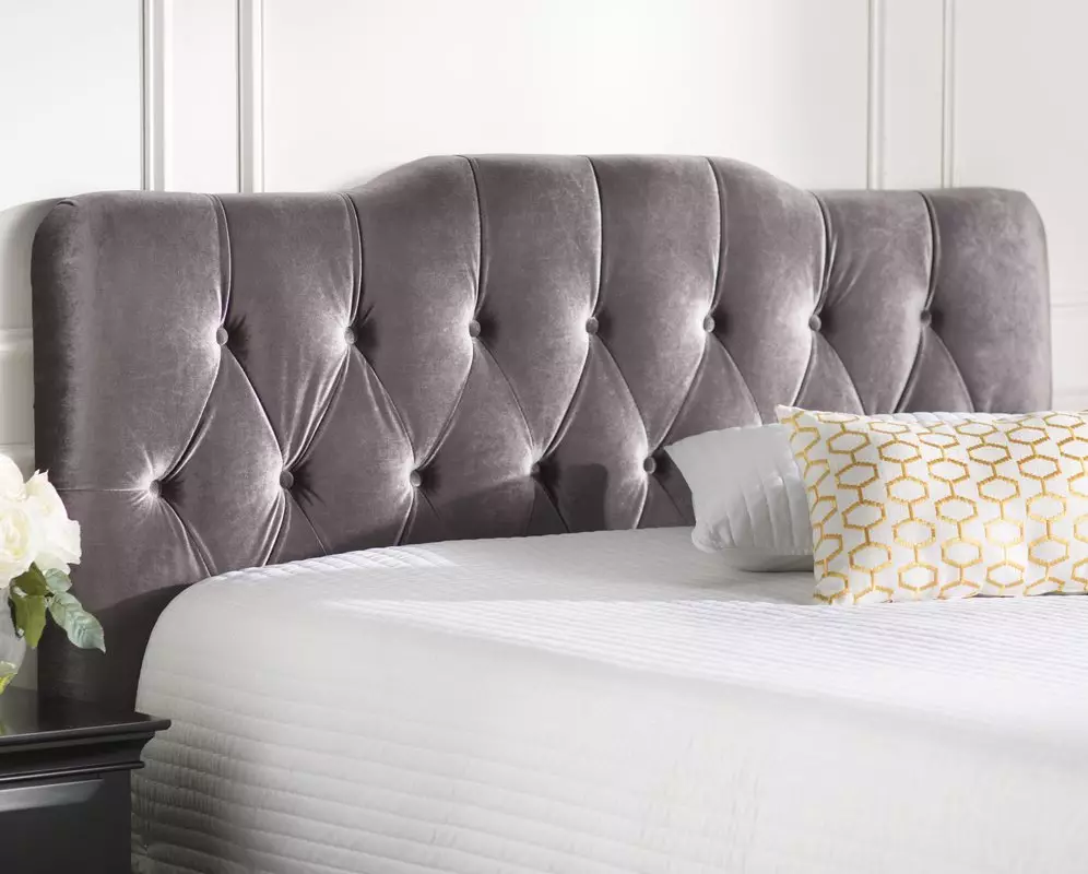 Velvet Tufted Headboard