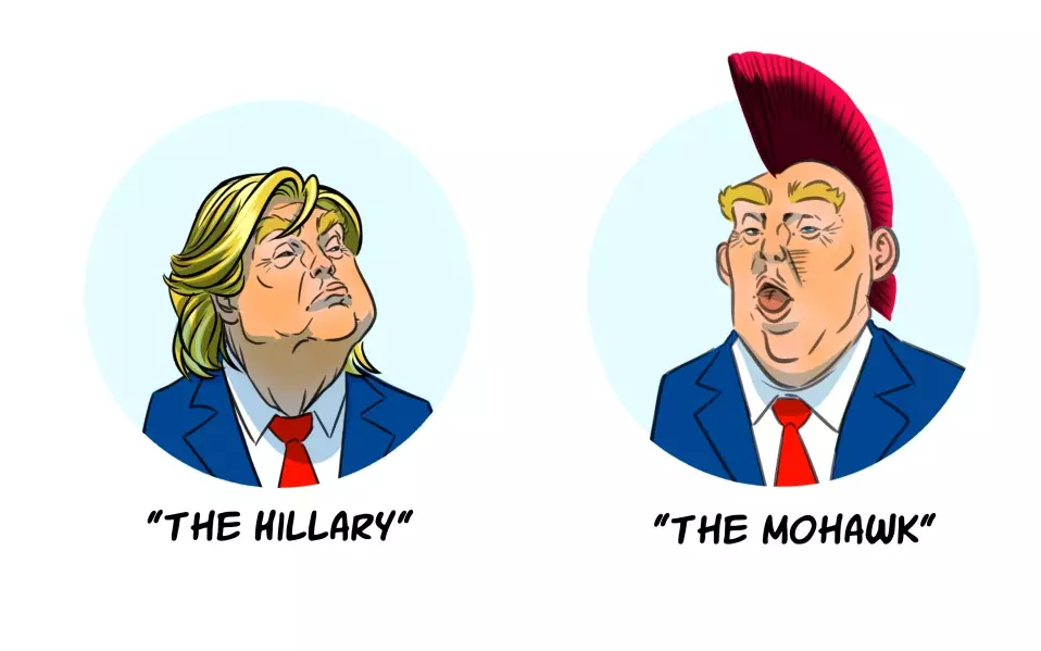 Stilet alternative të flokëve të Donald Trump