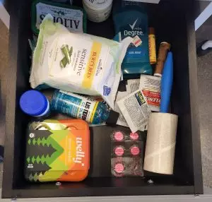desk drawer grooming