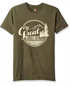 T-shirt vert vintage pour hommes