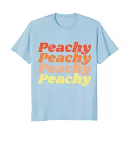 เสื้อยืด Peachy Vintage Blue