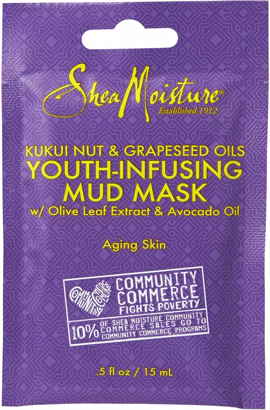 minyak alpukat perawatan kulit rutin anti-penuaan shea moisture kukui nut grapeseen oil masker lumpur yang mengandung pemuda