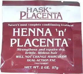 Maschera per capelli alla placenta