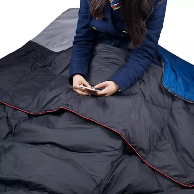 coperta della batteria sacco a pelo riscaldato freddo campeggio inverno