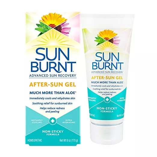 Sun burnt tom qab-sun gel advanced rov qab