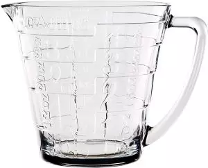 Home Essentials Messbecher für Flüssigkeiten aus Glas mit großem Griff