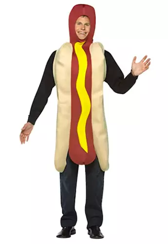 Disfraz lixeiro de hot dog Rasta Imposta