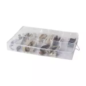 Mainstays 16-Pocket Clear Plastic Underbed Shoes Organizer