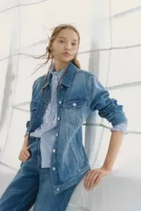 Denim Jacket Slouchy franséisch Verbindung