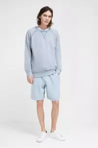 Cuci Asam Crewneck Sweater Biru