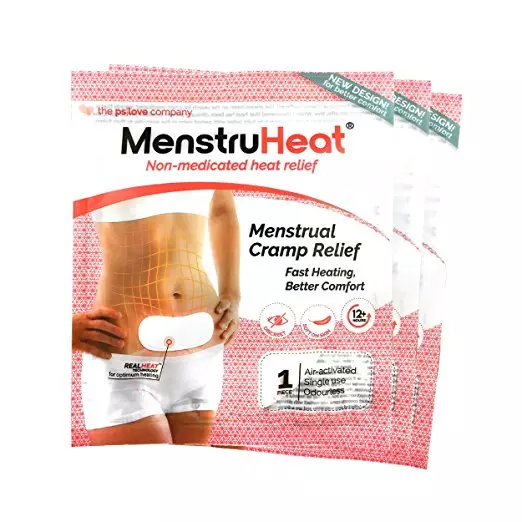 los calambres menstruales se han ido productos para hacer que la tía flo chupe menos la menstruación almohadillas térmicas
