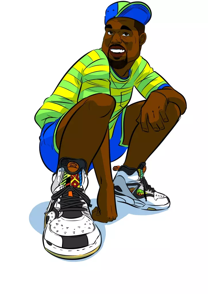 Kanye sneakers sapatu reebok pompa