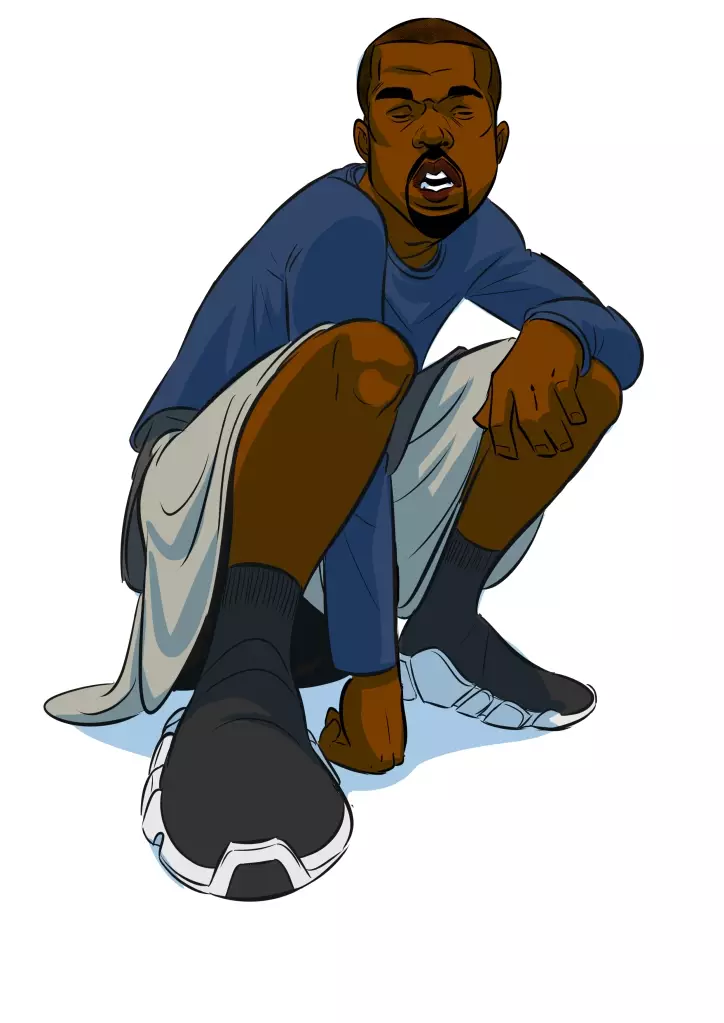 Kanye sapatu Balenciaga