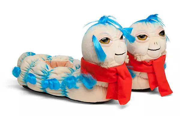 labyrinth movie mellores agasallos fans jim henson 'ello worm slippers
