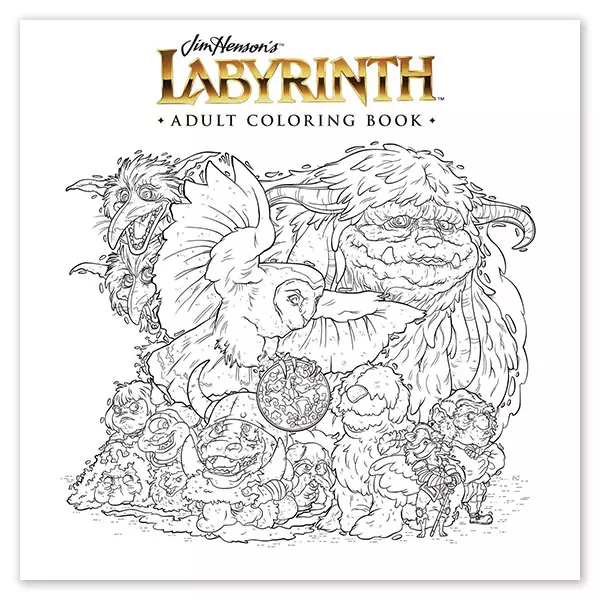 labyrinth චිත්‍රපටිය හොඳම තෑගි පංකා ජිම් හෙන්සන් වර්ණ ගැන්වීමේ පොත වැඩිහිටි
