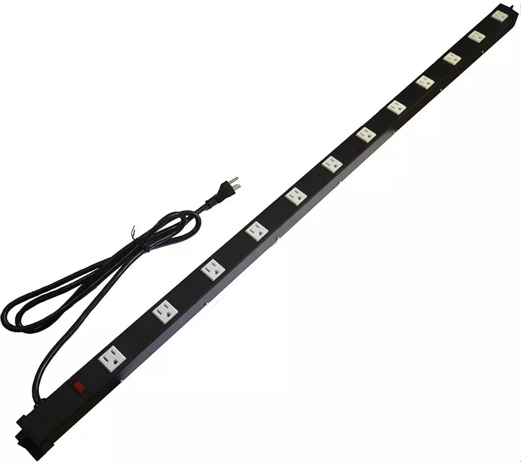 Opentron Metal Surge Protector Extension Power Strip