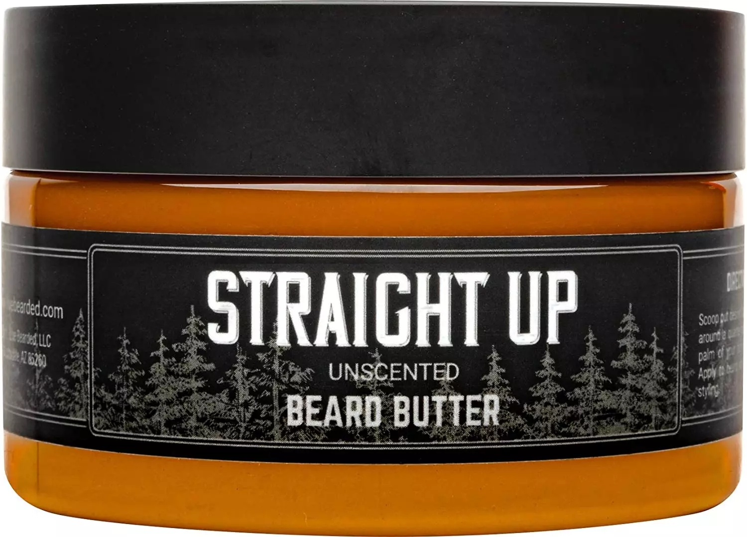 Live Bearded Straight Up Unparfümierte Bartbutter; Bartbalsam gegen Öl