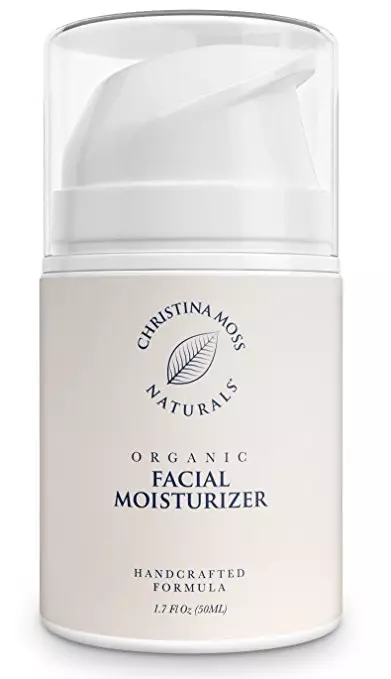 amahitamo meza ya moisturizer ahura na Amazone chirstina moss naturel organique mumaso