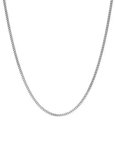 Yakanakisa Curb Silver Chain yeVarume