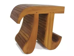 Ṣe ayẹyẹ Ọjọ Pi Pẹlu Ibujoko Teak Ti Apẹrẹ Pi Yii 11902_2