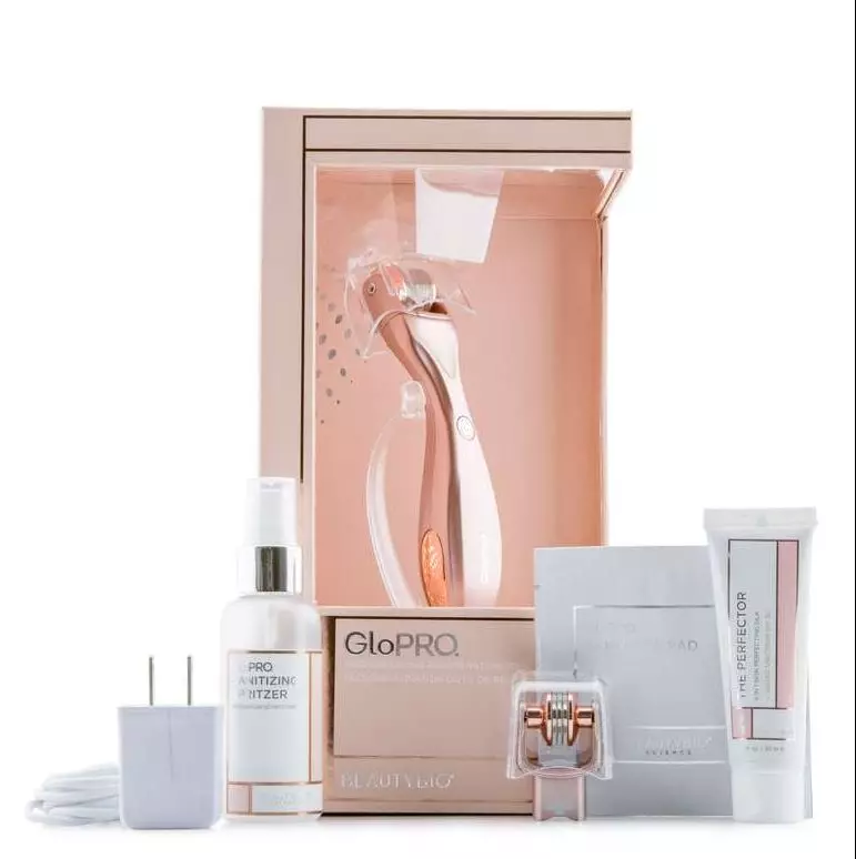 dermaroller microneedling cómo probar en casa cuidado de la piel glopro rose gold kit nordstrom