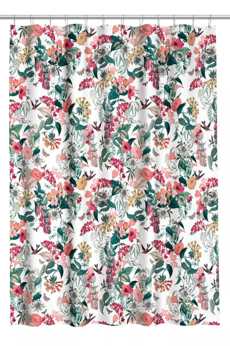 tuala terbaik aksesori mandian h&m home printed shower curtain