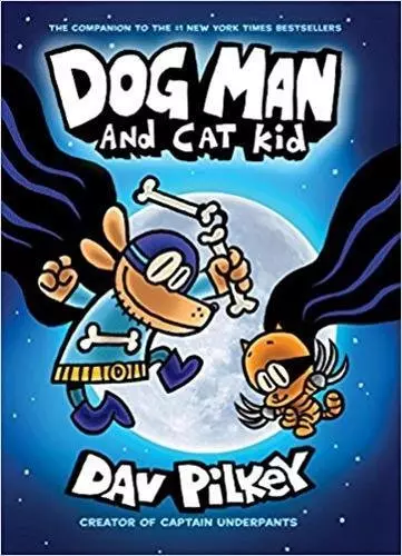 najlepsze książki do przeczytania w 2018 roku Amazon dog man and cat kid dav pilkey