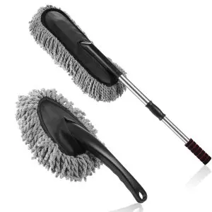 Multipurpose Microfiber Car Duster Brush ຊຸດ 2-Piece ໂດຍ Hanrock