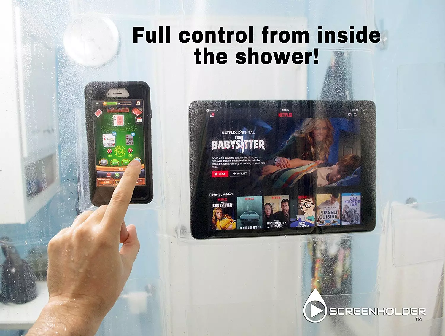 shower kurtina nga tighupot sa smartphone