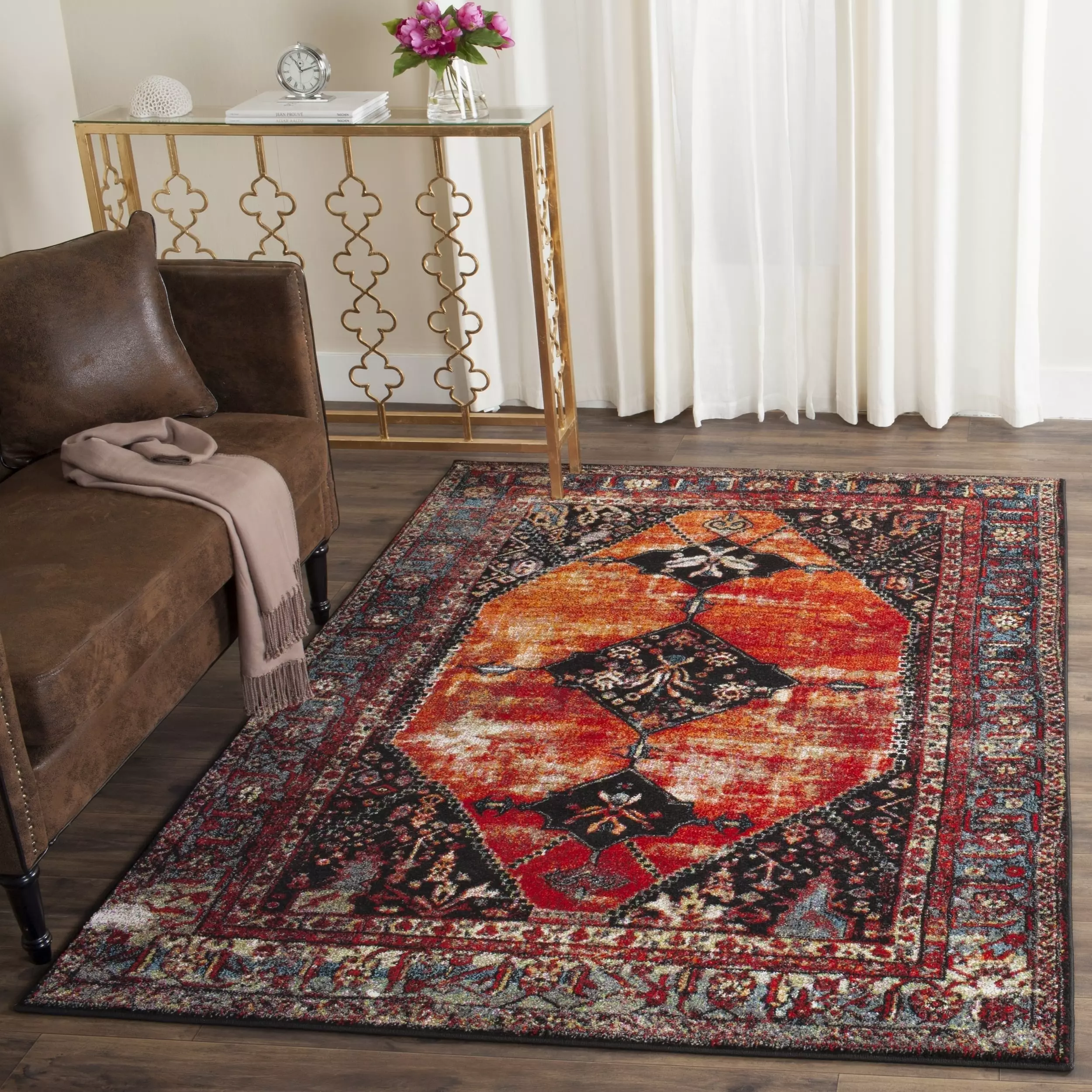 alfombras vintage mejor inspiración persa a la venta naranja multicolor safavieh