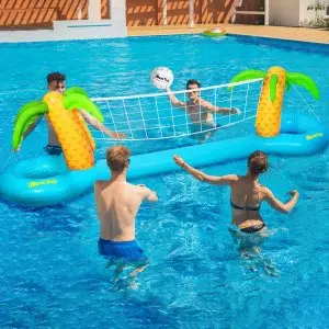 inflatable pool volleyball game set