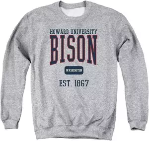 Howard University Official Est. Sweatshirt de gola redonda adulto unissex Date