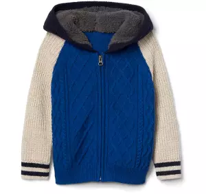 Veste à capuche en tricot pour enfants GAP