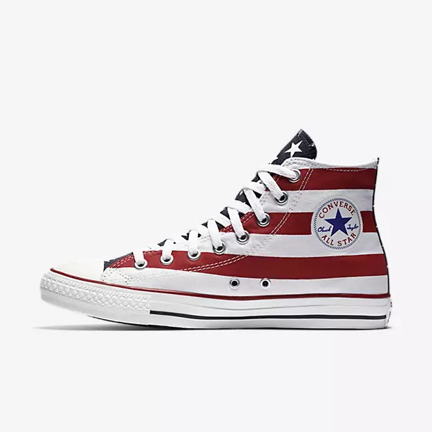 USA buty czerwone białe niebieskie trampki olimpiada converse chuck taylor americana wysoki top