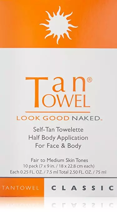 soradi ipara ti o dara ju body bronzers ese glow tantowel wo dara ihoho ara-Tan towelette