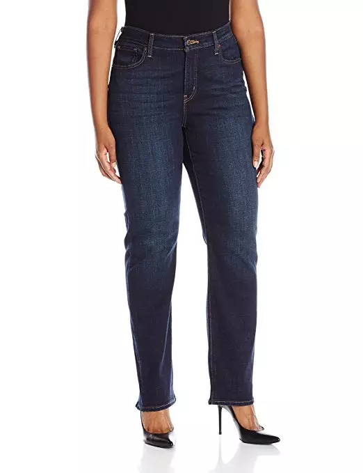 plus size džínsy dámske najpredávanejšie páry amazon levi's 414 classic rovné