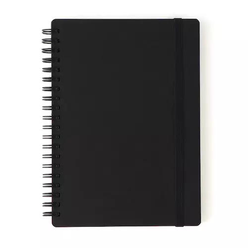 De-kalidad na Paper Double Ringed Ruled Notebook