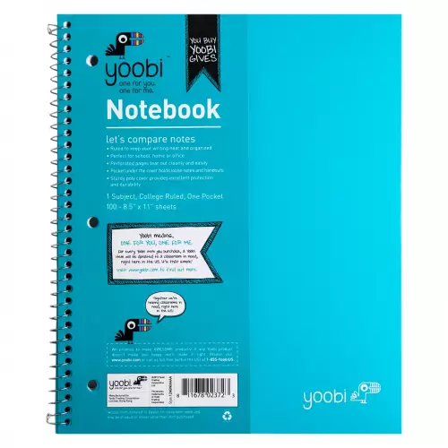 yoobi notebook para sa mga mag-aaral